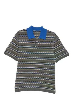 CROQUIS Striped Polo - Grey
