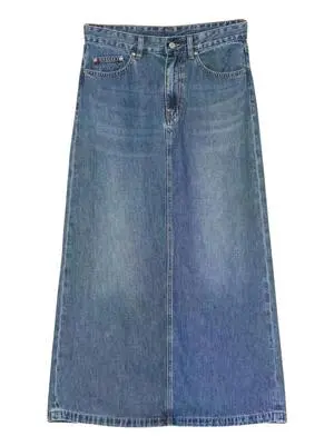 JNBY A-line Denim Midi Skirt - Blue