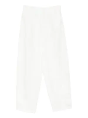 LESS Curved-leg Trousers - White