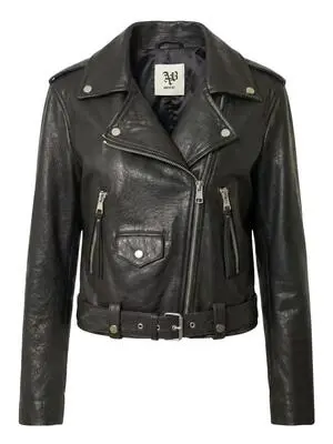 ANIYE BY Ophelia Belted Biker Jacket - Black