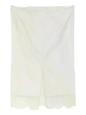 LESS Mid-length Wrap Skirt - Green