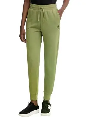 Armani Exchange Logo Patch Drawstring Track Pants - Green