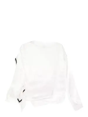 JNBY Pearl Print Draped Blouse - White
