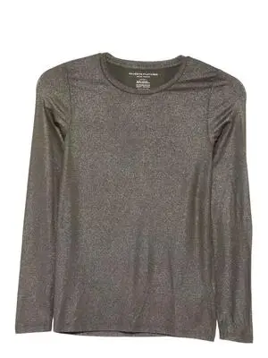 Majestic Filatures Glitter-effect Long-sleeve T-shirt - Grey