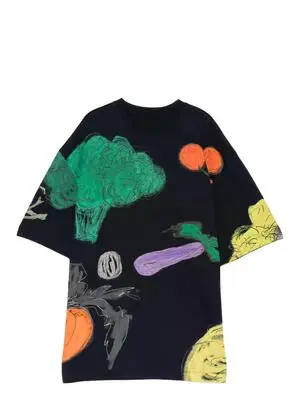 JNBY Vegetable-print T-shirt - Black