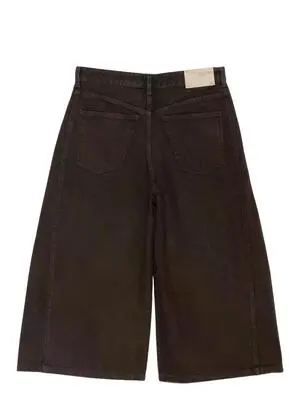 JNBY Dark Wash Denim Shorts With Classic Five Pockets - Brown