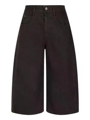 JNBY JNBY Dark Wash Denim Shorts With Classic Five Pockets Brown