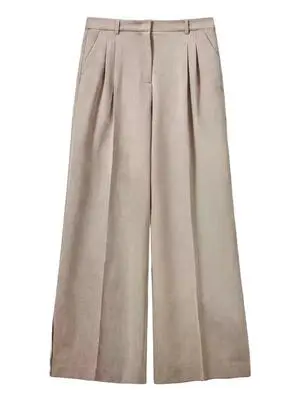 THE GARMENT Pisano Pleated Wide-leg Trousers - Neutrals