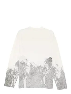 CROQUIS Goat-print Long-sleeve T-shirt - Neutrals
