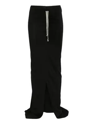 Rick Owens Soft Edfu Maxi Skirt - Black