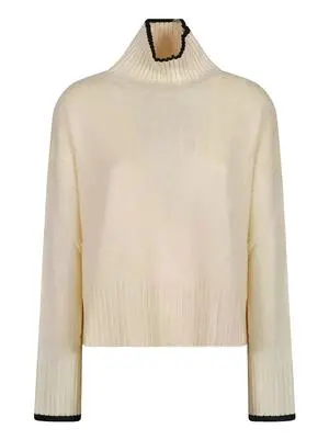 Pinko Contrast Trim Sweater - Neutrals