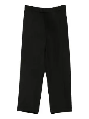 CROQUIS Straight-tapered Trousers - Black