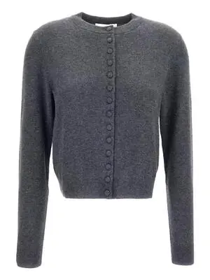 LISA YANG Cropped Button-up Cardigan - Grey