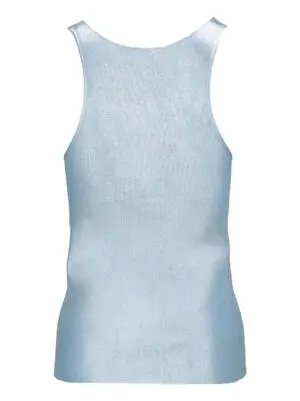 TOM FORD Metallic Scoop Neck Sleeveless Top - Purple