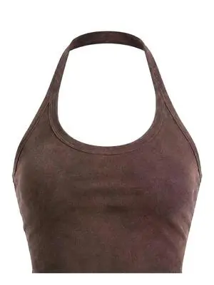 Stouls Halterneck Top - Brown