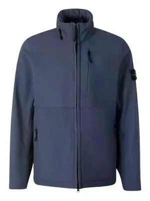 Stone Island Logo-patch Zip Jacket - Blue
