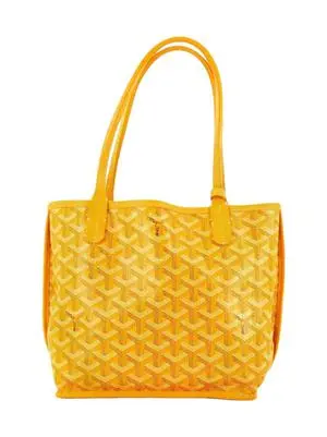 Goyard Anjou Reversible Tote Coated Canvas Mini Satchel - Yellow