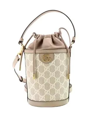 Gucci Ophidia Top Handle Mini Bucket Bag - Neutrals