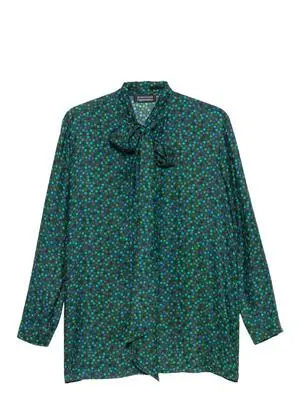 GIANLUCA CAPANNOLO Katherine Polka Dot Blouse - Green