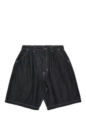 Junya Watanabe Button-fastening Denim Shorts - Blue