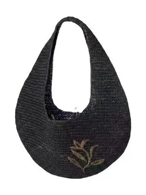 GABRIELE FRANTZEN Floral-embroidered Shoulder Bag