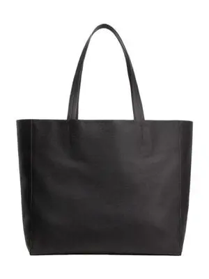 NILI LOTAN Keith Grained Leather Tote Bag - Black