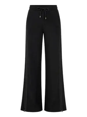 The Upside Roma Side-stripe Track Pants - Black