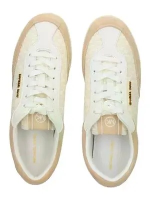 Michael Kors Nolan Monogram Panel Sneakers - Neutrals