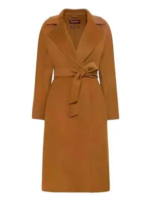 Max Mara Long Belted Coat - Brown