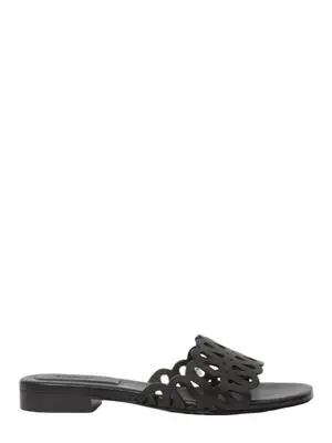 SIMKHAI Simkhai McCall Laser-Cut Flat Sandals
