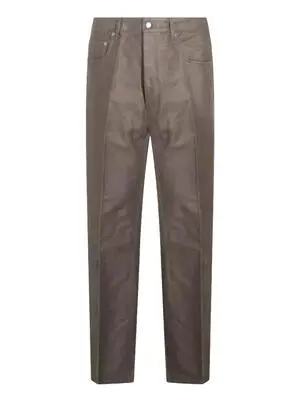 RICK OWENS Rick Owens Pressed Crease Straight-Leg Trousers