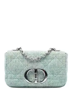 Dior 2022 Small Tweed Macrocannage Caro Bag - Green