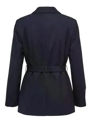 Pinko Belted Single-breasted Blazer - Blue