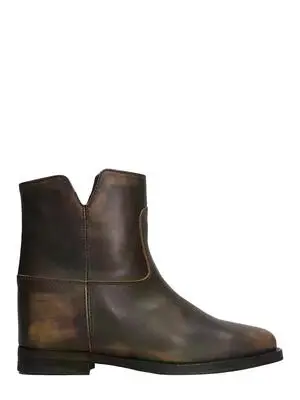 VIA ROMA 15 Faded Effect Ankle Boots - Brown