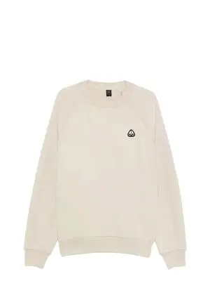 Moose Knuckles Logo Patch Raglan Sleeve Sweatshirt - Neutrals