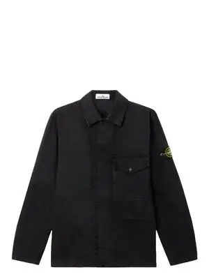 Stone Island Zip-up Cotton Jacket - Blue