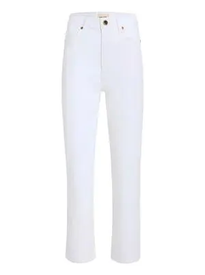 Khaite Abigail Stretch Jeans - White