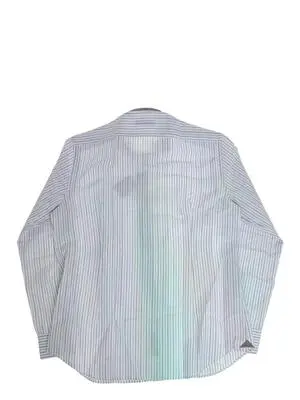 Corneliani Striped French-collar Shirt - White