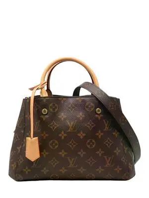 LOUIS VUITTON Monogram Montaigne Bb Satchel - Brown