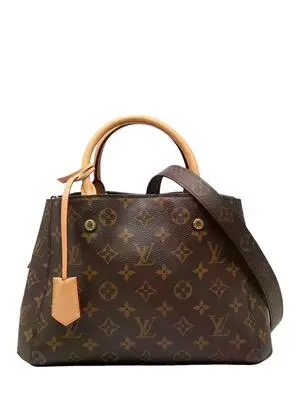 LOUIS VUITTON Monogram Montaigne Bb Satchel - Brown