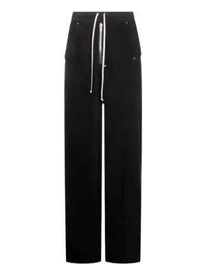 Rick Owens Drawstring Wide-leg Trousers - Black