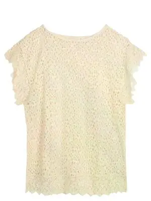 Suzie Kondi Kristina Cotton Guipure-lace Mini Dress - Neutrals
