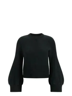 Sacai Balloon-sleeve Crewneck Sweatshirt - Black