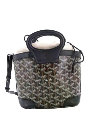 Goyard Goyard Beluga Mini Tote Bag In Coated Canvas Black