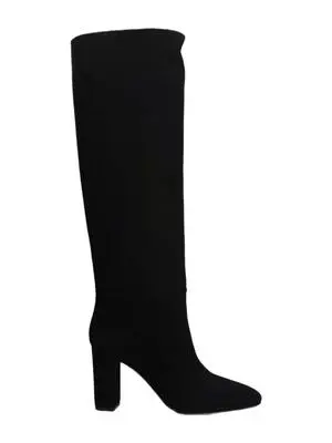 VIA ROMA 15 Knee-high Block Heel Boots - Black