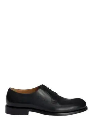 JIL SANDER Leather Lace-up Shoes - Black
