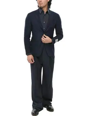 Corneliani Cc Collection Single-breasted Blazer - Blue