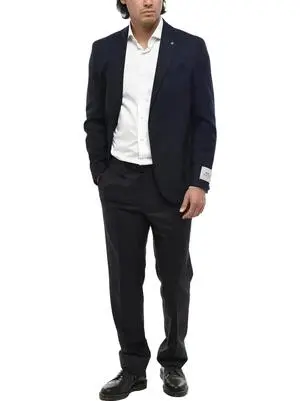 Corneliani Cc Collection Single-breasted Patch-pocket Blazer - Blue