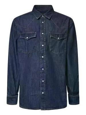 DONDUP Western-yoke Chest-pocket Shirt - Blue