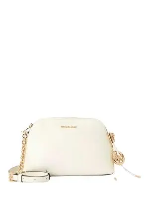 Michael Kors Dome Shoulder Bag With Chain Detail - White